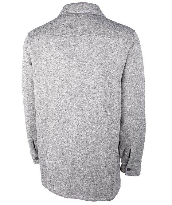 Heathered Fleece Snap Shacket | Charles River Apparel