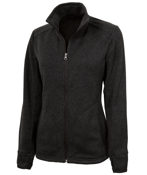 Women's Heathered Fleece Jacket | Charles River Apparel
