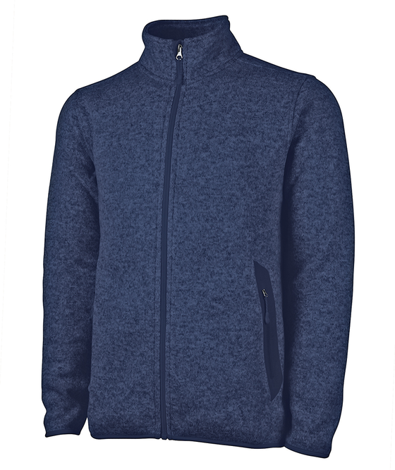 Men's Heathered Fleece Jacket | Charles River Apparel