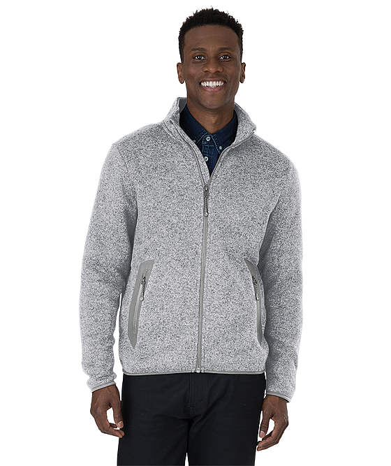 Men's Heathered Fleece Jacket | Charles River Apparel